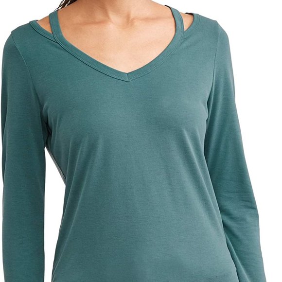 Time and Tru | Tops | Time And Tru Womens Long Sleeve Elevated Tshirt ...